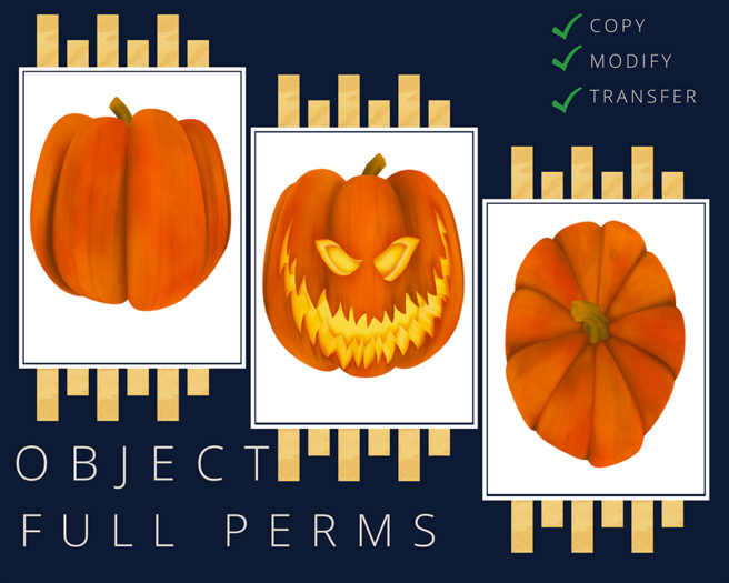Second Life Marketplace - [ Object ] - Pumpkin Halloween